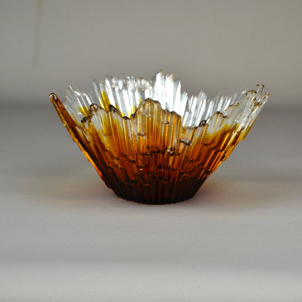 Revontulet Glass Bowl by Tauno Wirkkala for sale at Pamono