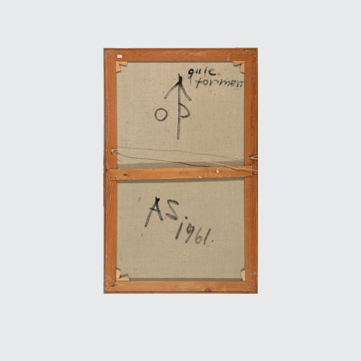 Allan Schmidt, Yellow Shapes, 1960s, Oil on Canvas for sale at Pamono