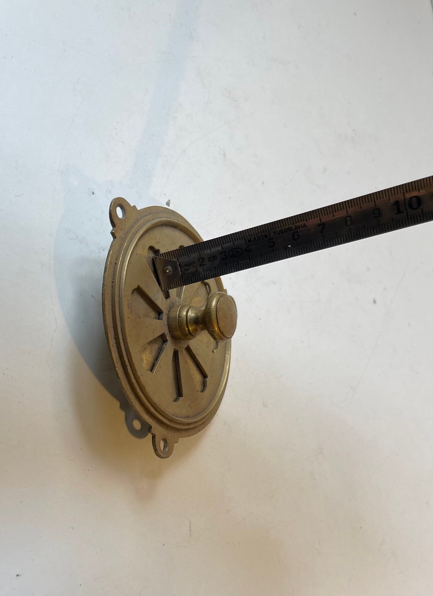 Vintage French Butterfly Air Vent in Brass, 1950s for sale at Pamono