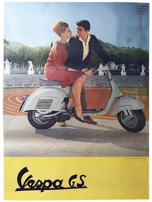 Vespa GS Poster, 1960 for sale at Pamono