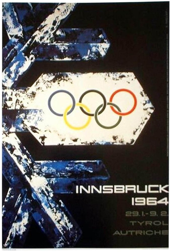 Innsbruck Winter Olympic Games Poster, 1964 for sale at Pamono