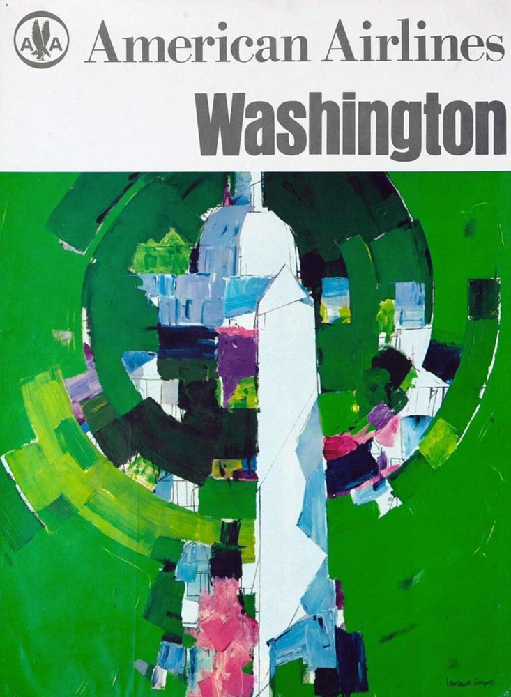 Washington Poster from American Airlines, 1965 for sale at Pamono