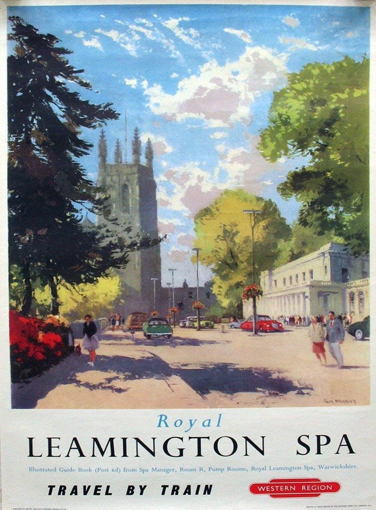 Royal Leamington Spa Poster by Jack Merriott for British Railways, 1958 ...
