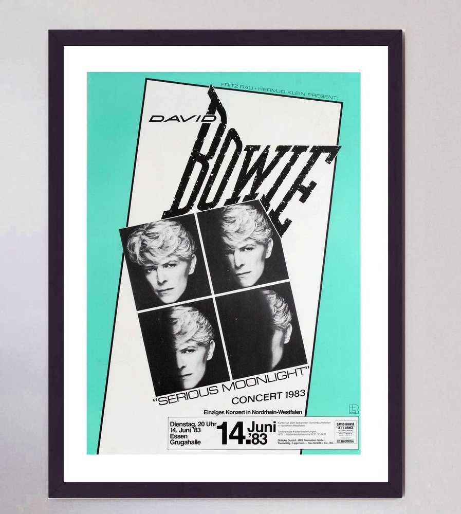 David Bowie Seriously Moonlight Live Poster, 1983 for sale at Pamono