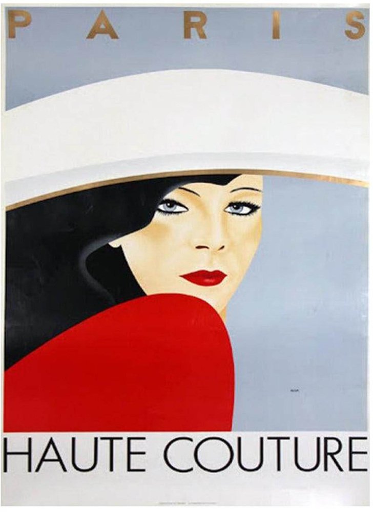 Haute Couture Paris - Razzia Poster, 1982 for sale at Pamono