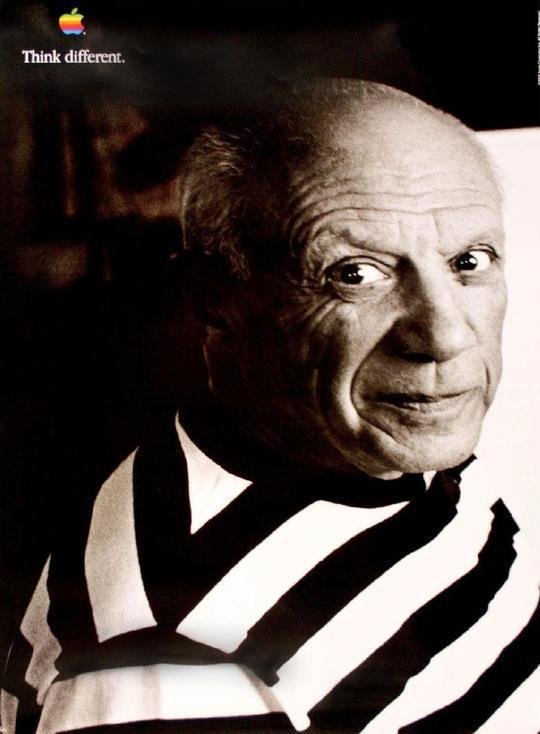 Apple Think Different - Pablo Picasso Poster, 1998 for sale at Pamono