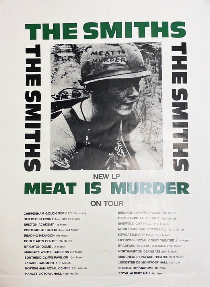the Smiths, Meat Is Murder Tour, 1985, Poster for sale at Pamono