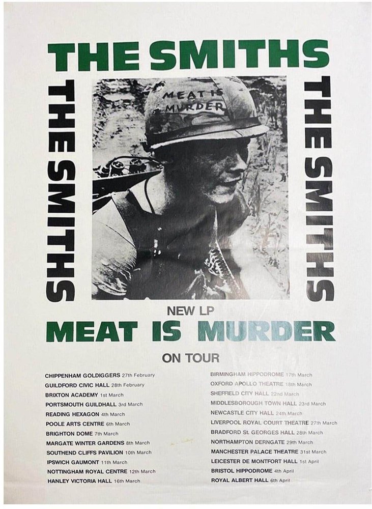the Smiths, Meat Is Murder Tour, 1985, Poster for sale at Pamono