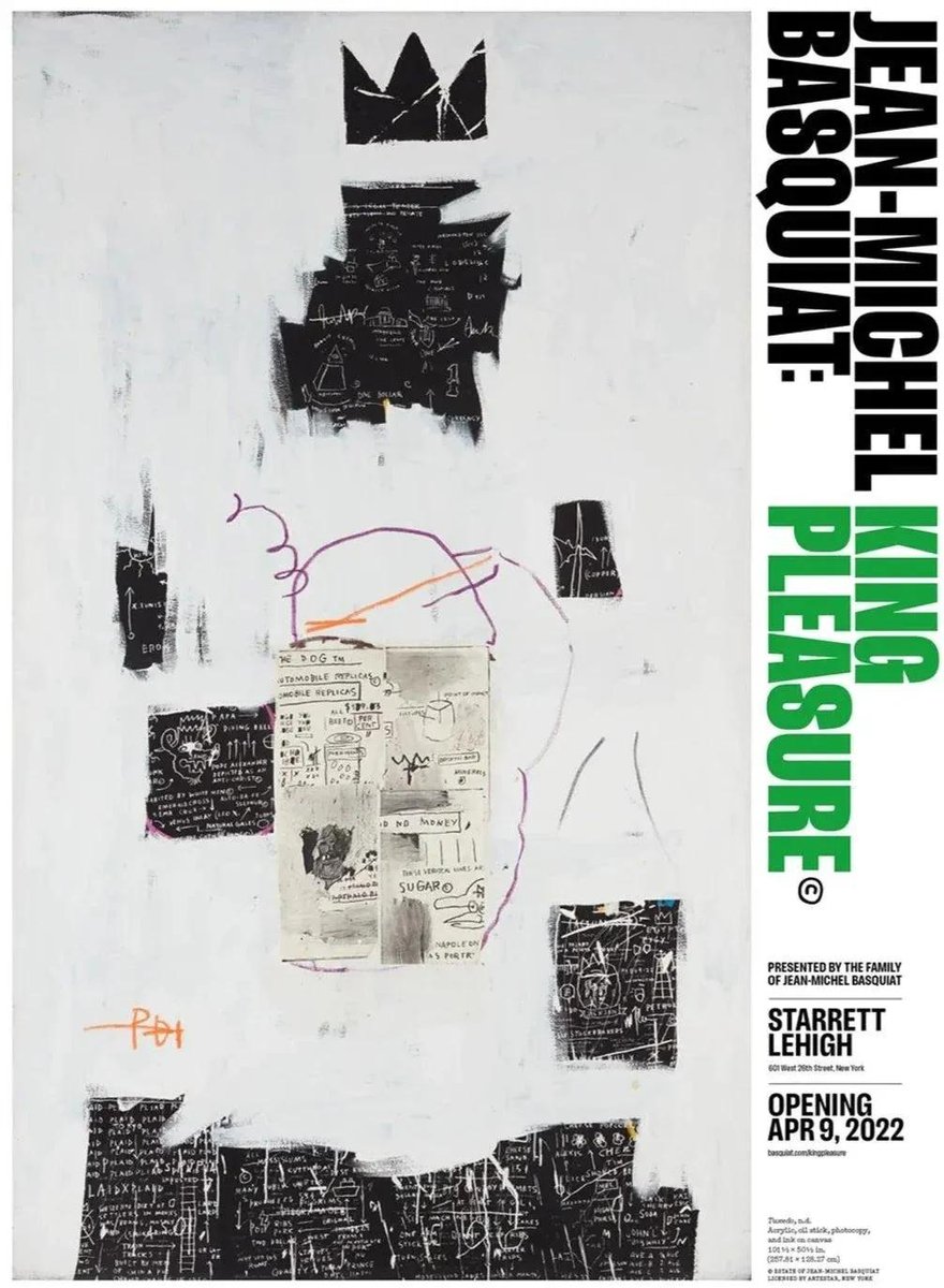Jean Michel Basquiat, Palladium King Pleasure, 2022, Poster bei Pamono ...