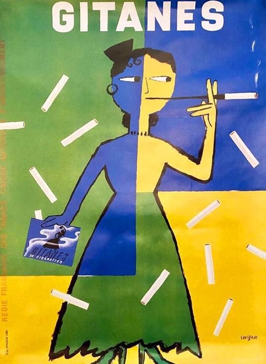 Gitanes Poster von Raymond Savignac, 1953 bei Pamono kaufen