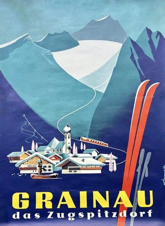 Grainau Poster, Germany, 1957 for sale at Pamono