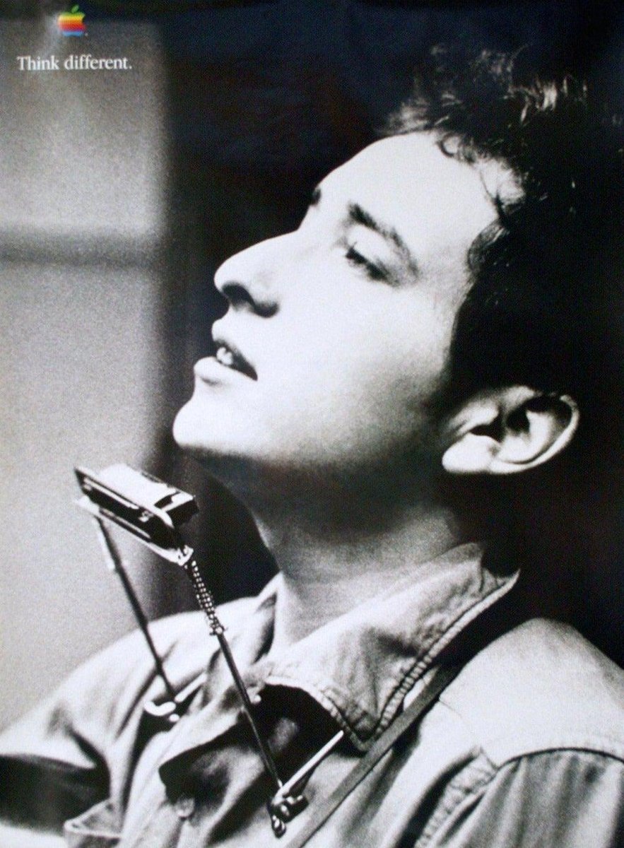 Think Different Bob Dylan Poster from Apple, 1998 for sale at Pamono
