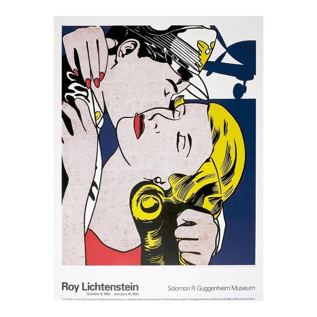 Roy Lichtenstein the Kiss Guggenheim Museum Poster, 1993 bei Pamono kaufen