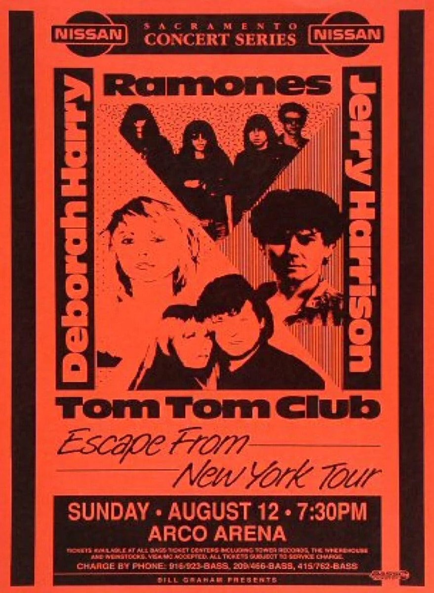 Deborah Harry the Ramones Escape from New York Tour Poster, 1990 for ...