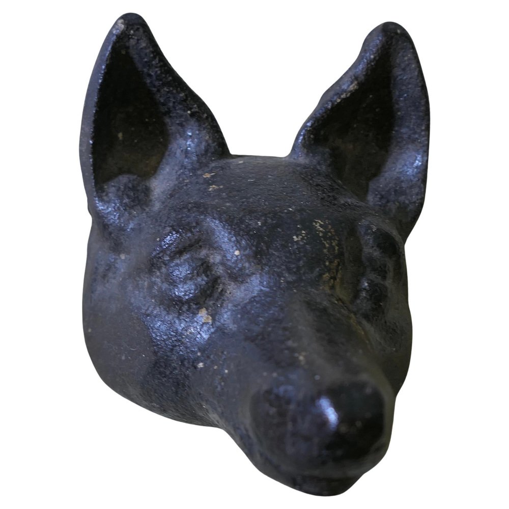 Cast Iron Fox Head Door Stop for sale at Pamono