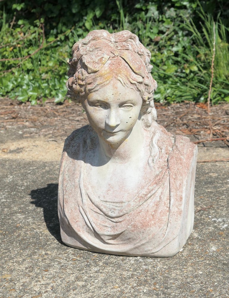 Classical Weathered Bust of a Lady, 1930s for sale at Pamono