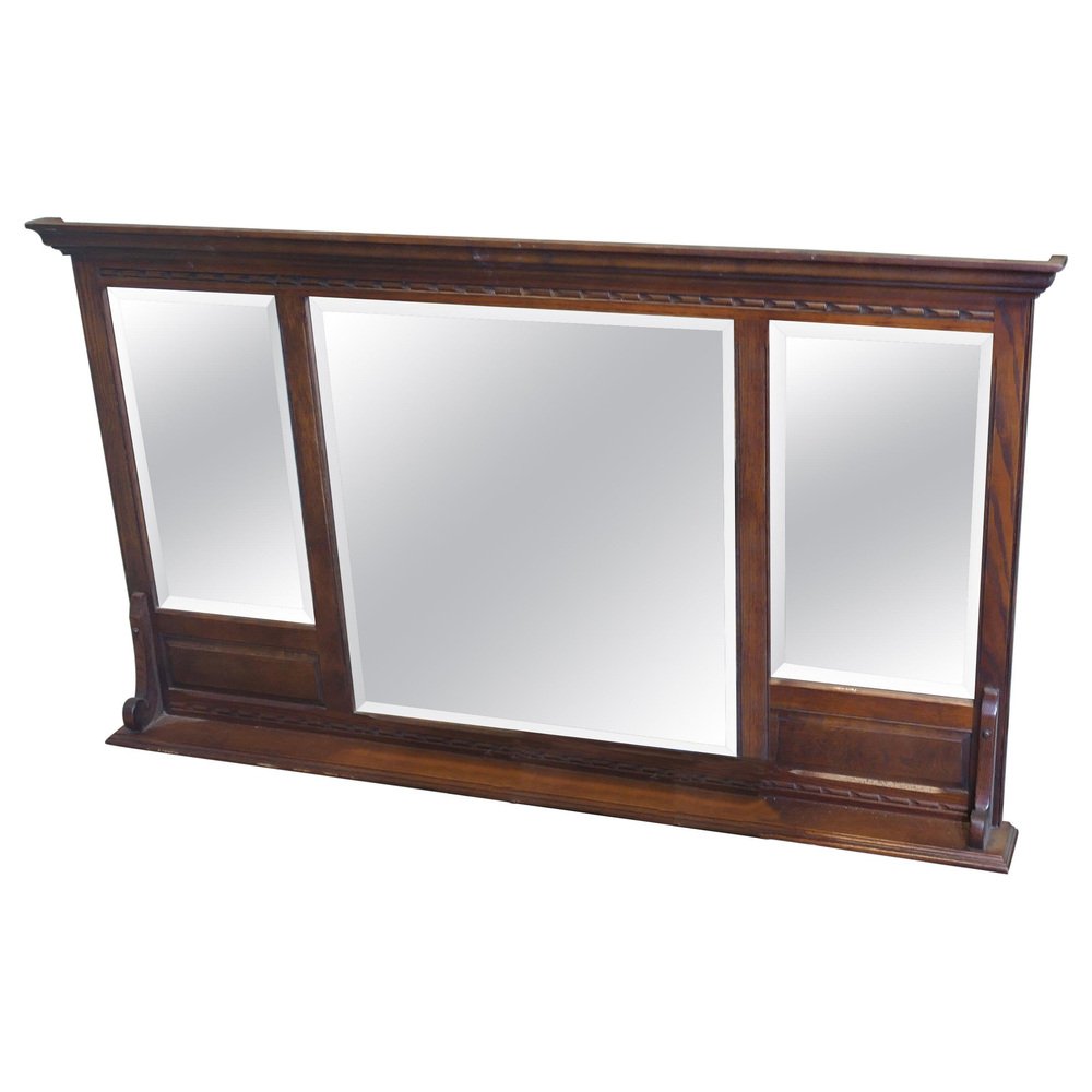 Vintage Triple Mirror in Oak, 1930 for sale at Pamono