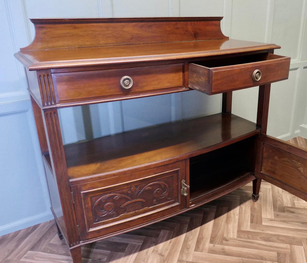 Art Nouveau Carved Walnut Buffet, 1880s for sale at Pamono
