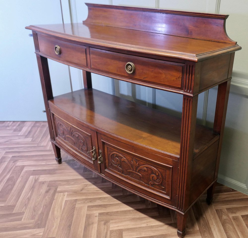 Art Nouveau Carved Walnut Buffet, 1880s for sale at Pamono