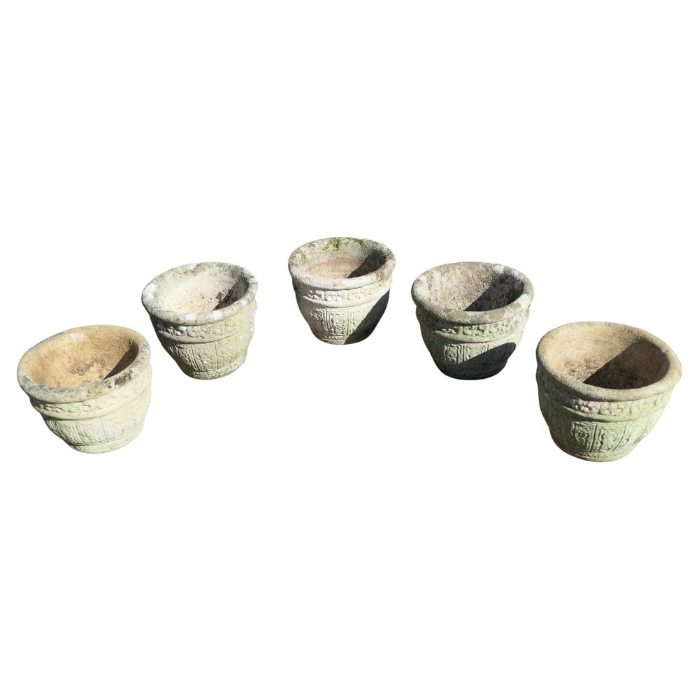 Studio Stonehouse Cotswold Planters, 1960, Set of 5 for sale at Pamono