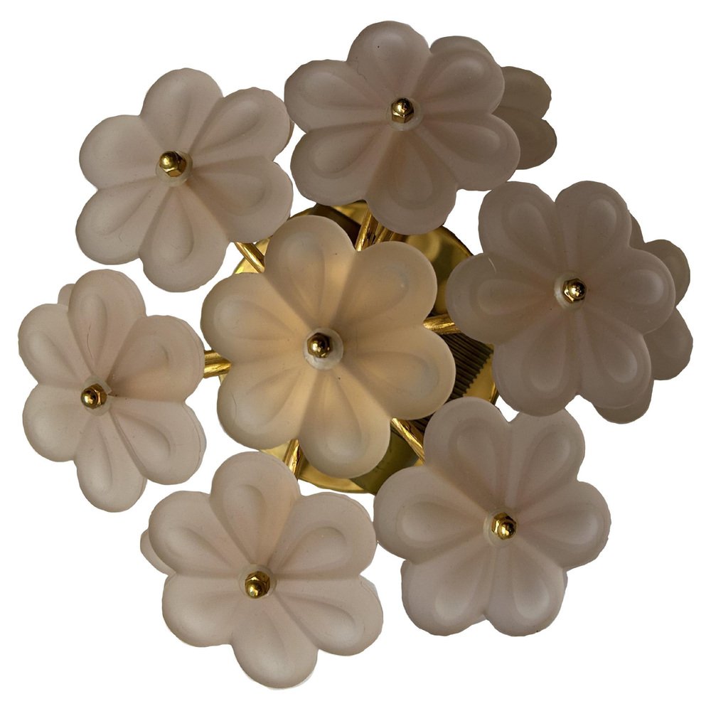 Ballerina Pink Wall Light in Murano Glass, 1980s for sale at Pamono