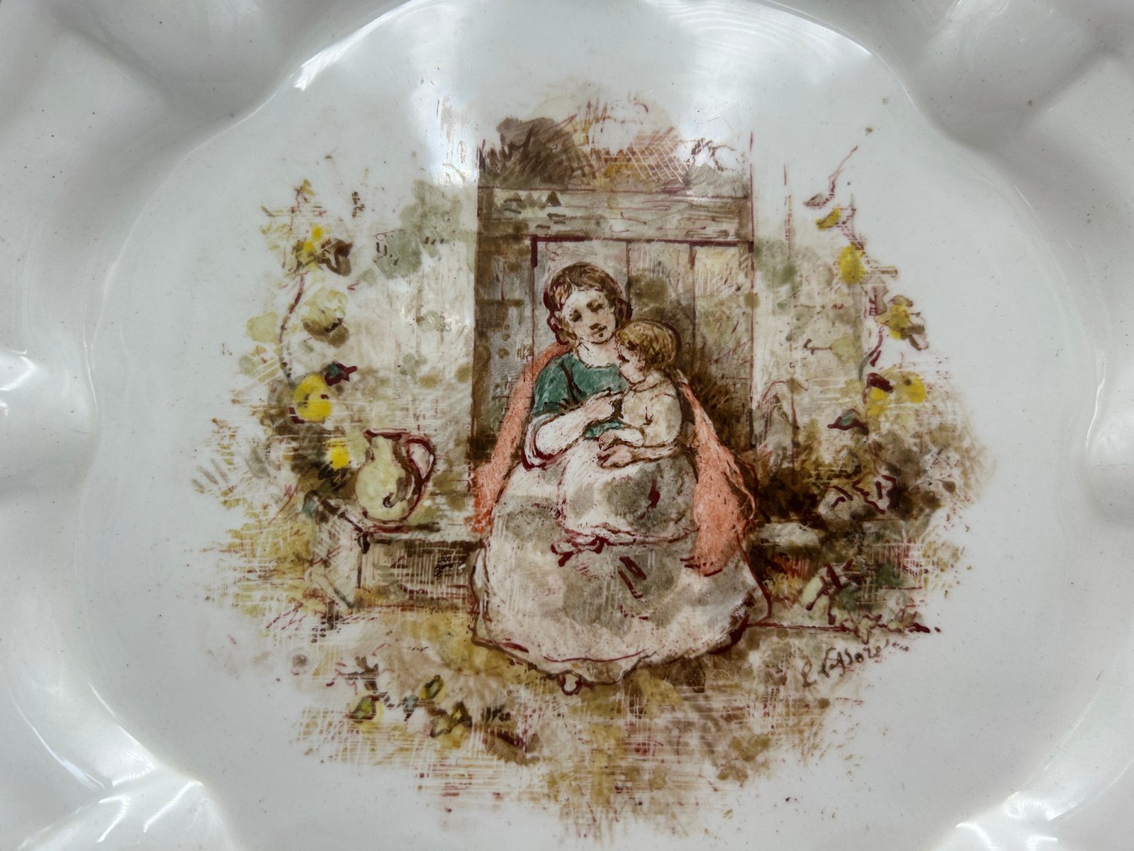 Plate by Emile Lessore for Wedgwood, 1858 for sale at Pamono