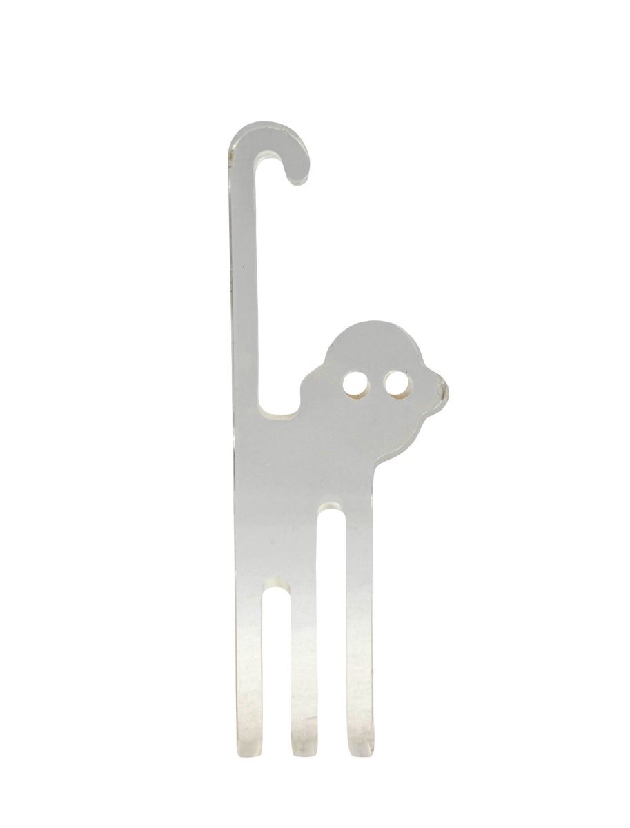 Acrylic Monkey Sculpture by Silvio Russo for Guzzini, Italy, 1970s for ...