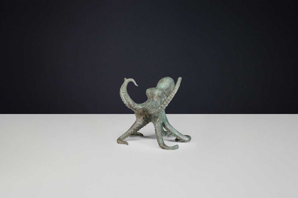 Modern Sculptural Octopus Bronze Center Dining Table, Italy, 1980s for ...