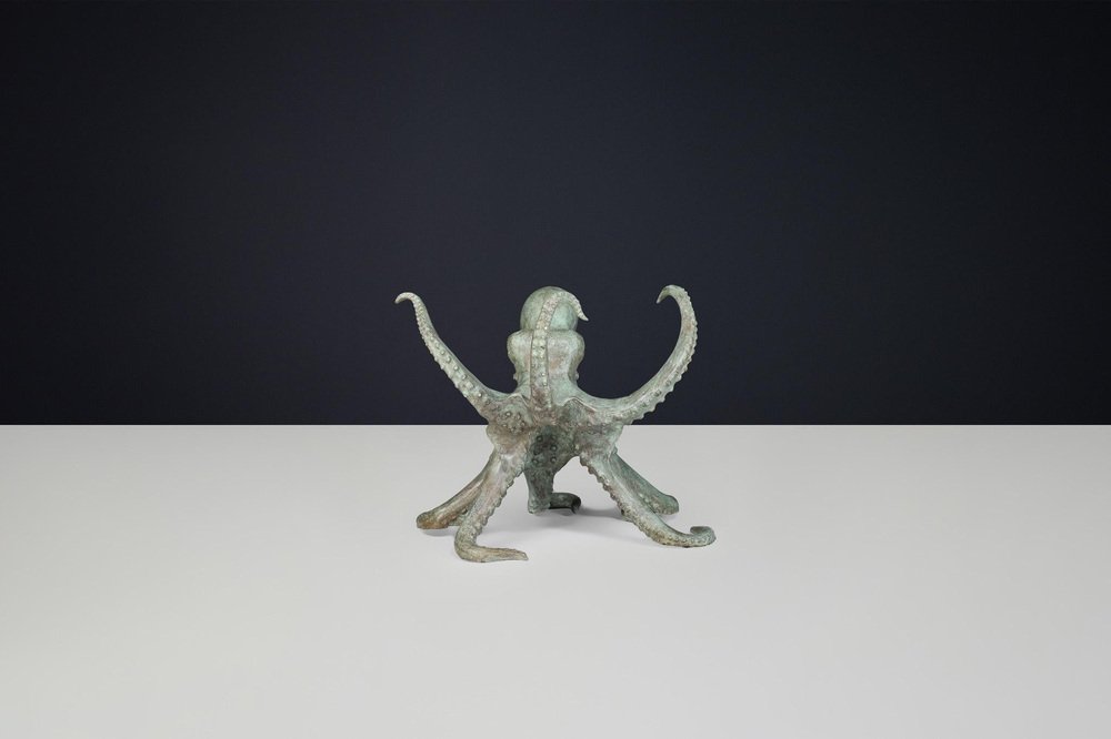 Modern Sculptural Octopus Bronze Center Dining Table, Italy, 1980s for ...