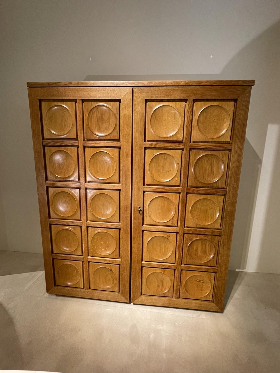 Italian Oak Storage Unit, 1970s for sale at Pamono