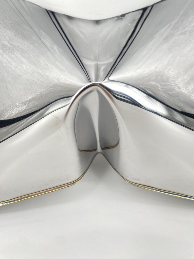 Pop-Style Metal Cushion in Chrome-Plating for sale at Pamono