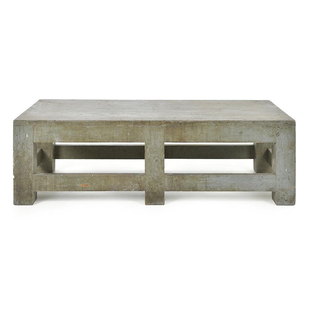 Wood Coffee Table with Patina for sale at Pamono