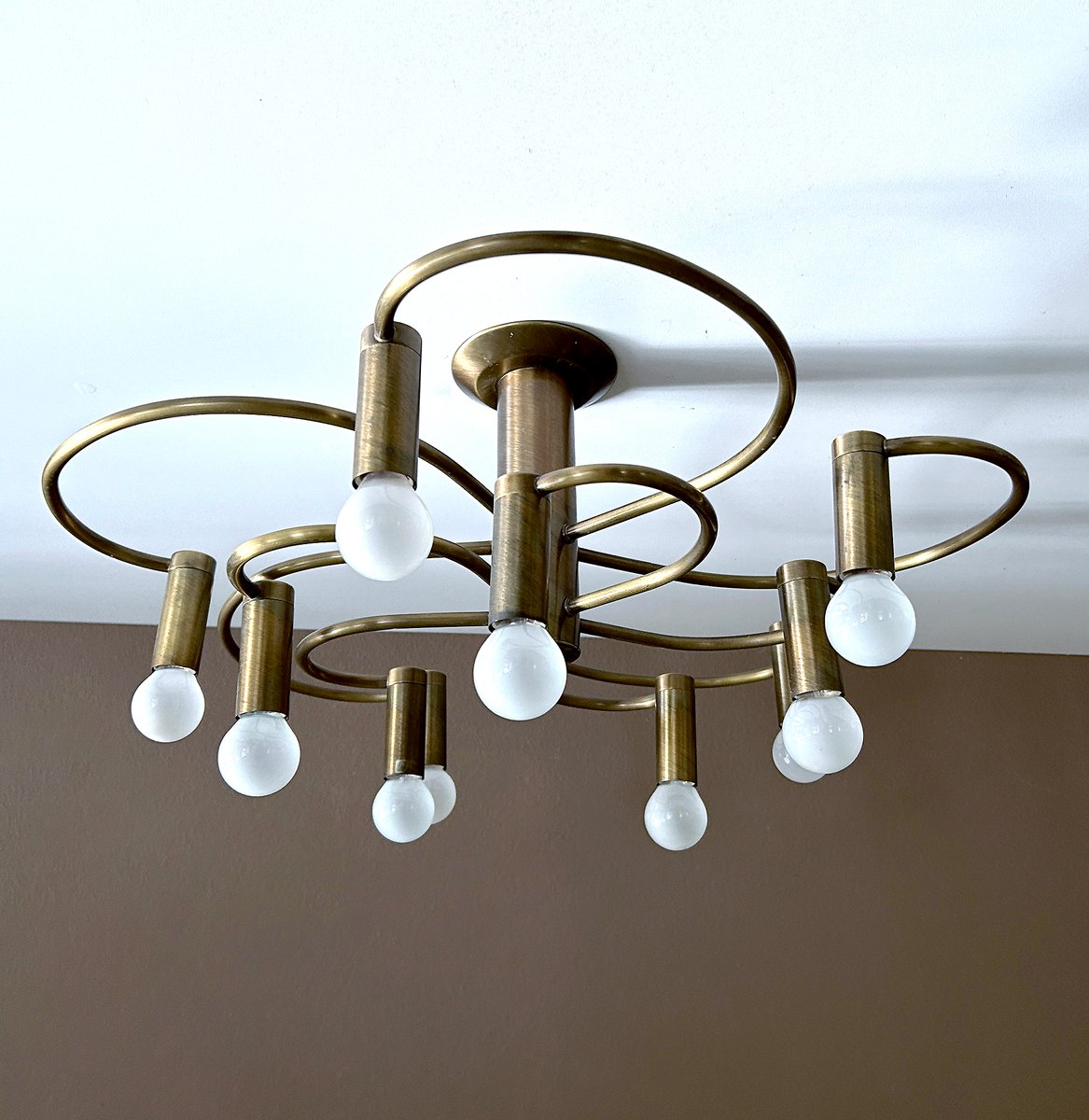Large Vintage Sputnik Ceiling Light from Cosack for sale at Pamono