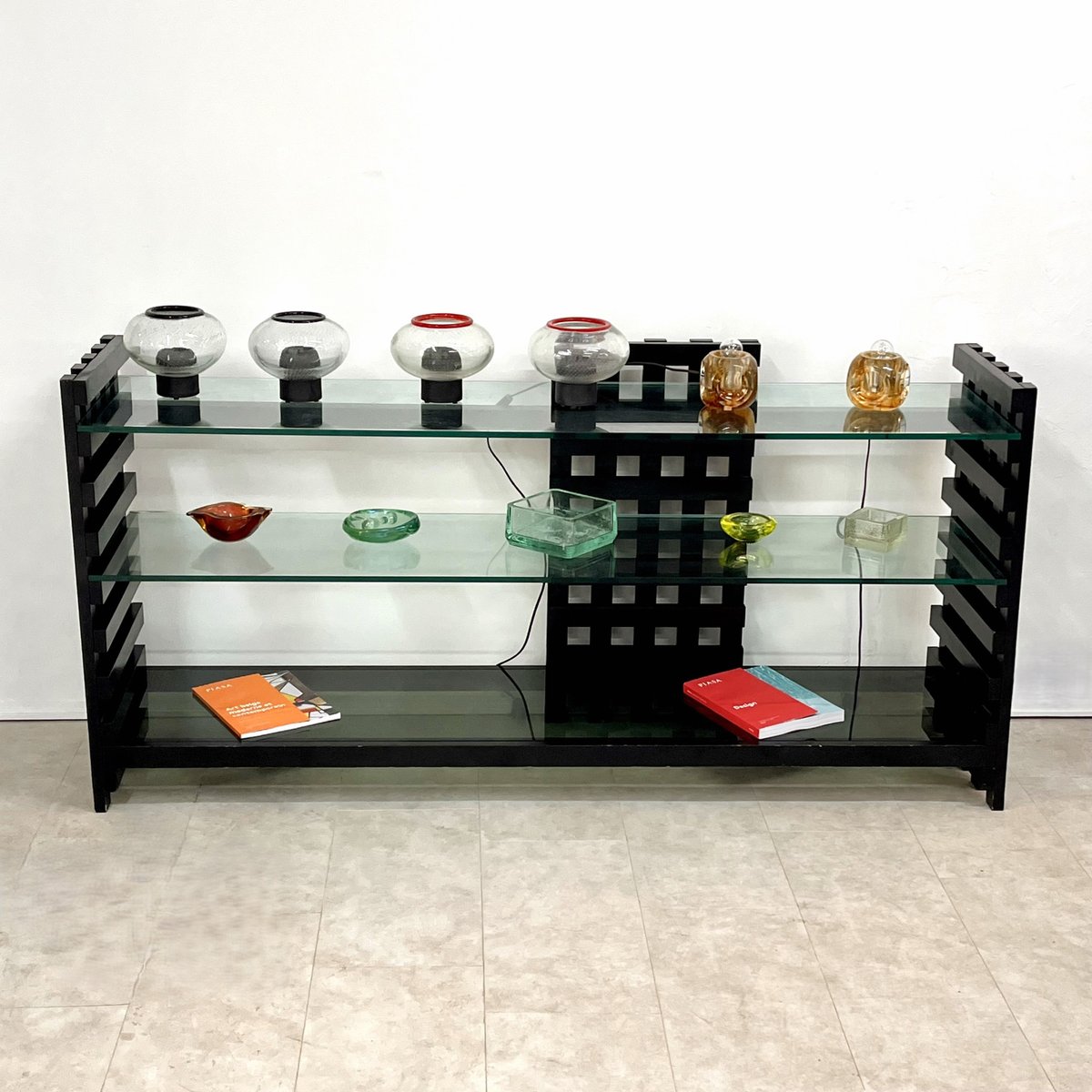 Modular Bookcase with Glass Shelves by Gil and Xavier David, France ...