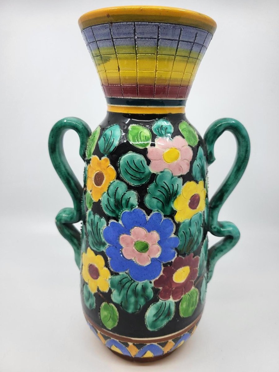French Riviera Ceramic Vase from Cerazur Monaco, 1970s for sale at Pamono