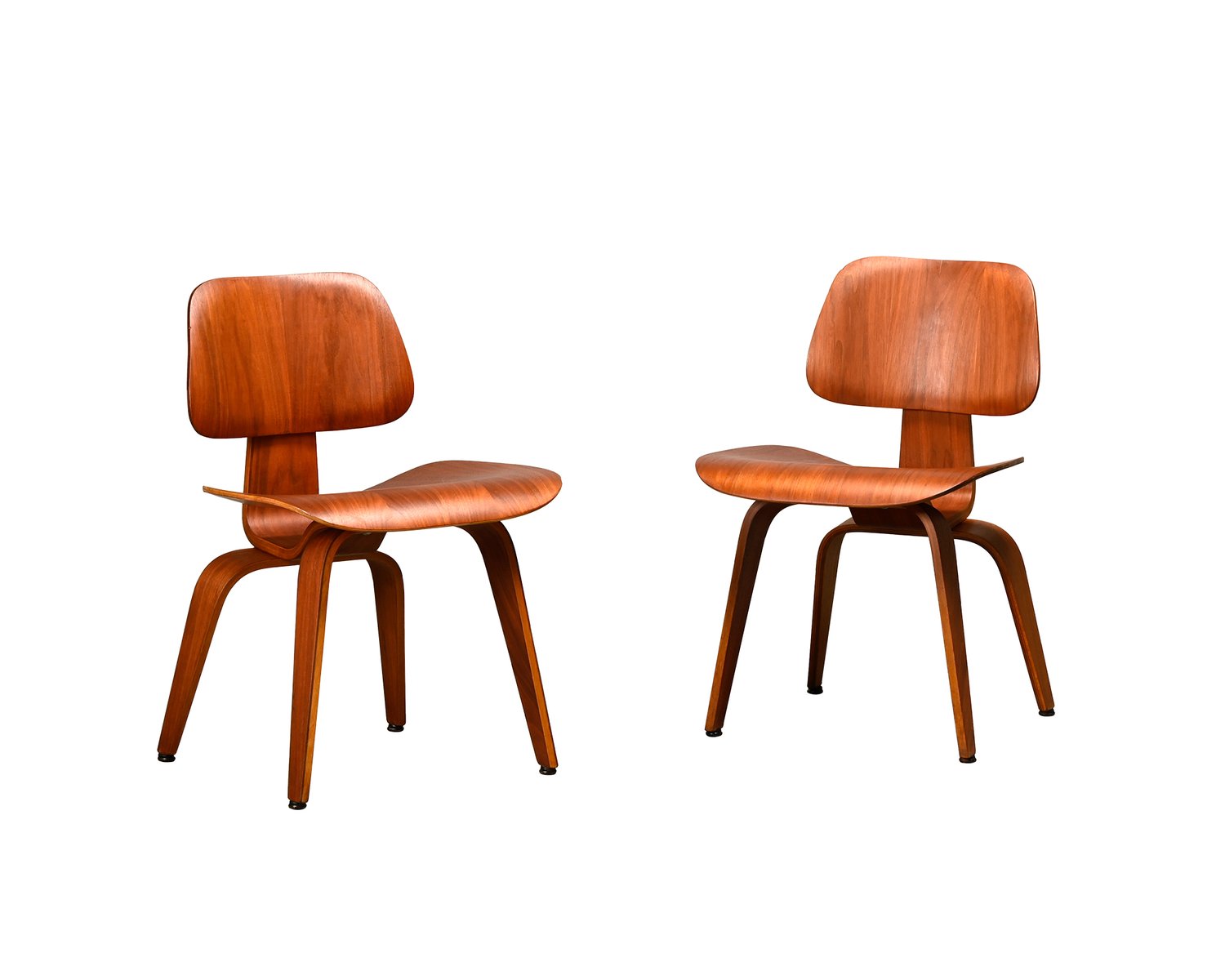 Early DCW Chair in Walnut Plywood by Charles and Ray Eames for Herman ...