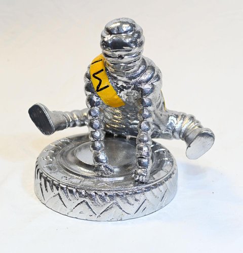 Aluminum Drinking Tire Statue from Michelin Man for sale at Pamono