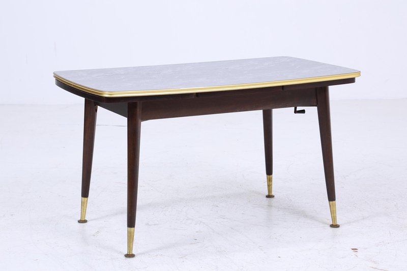 Mid-Century Extendable Dining Table in Formica, 1970s for sale at Pamono