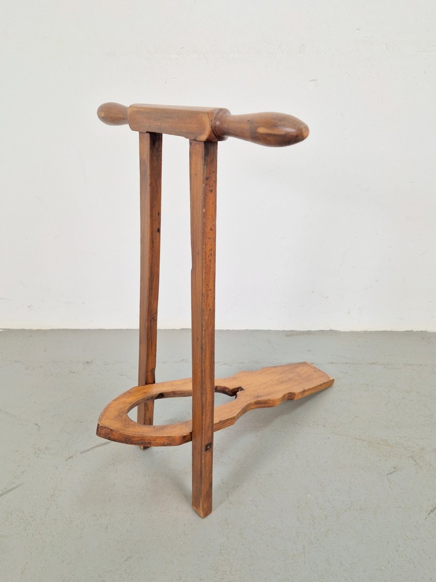 English Wooden Folding Boot Jack, 1940s for sale at Pamono