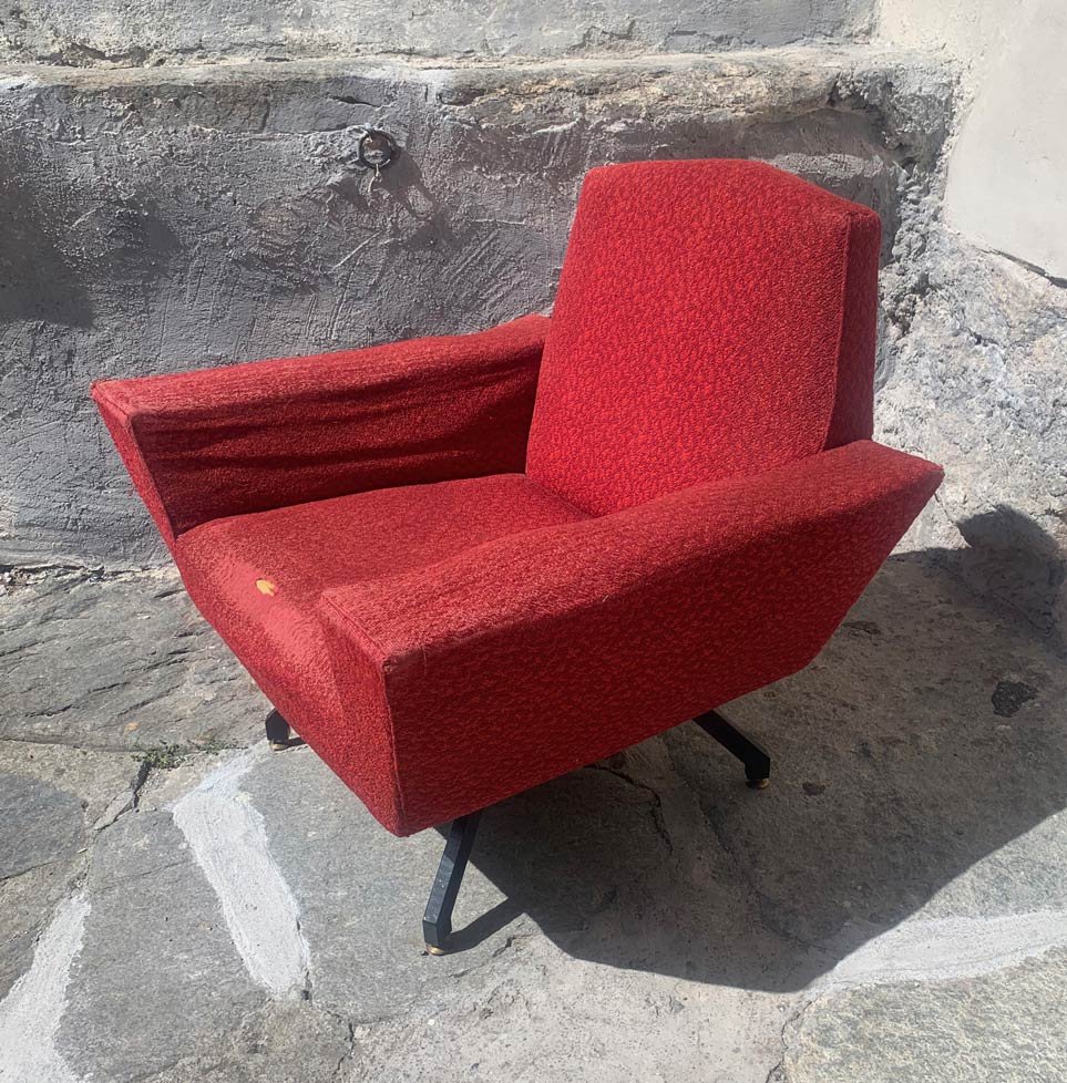 Club Chair Model M538 by Studio Apa for Lenzi, 1960s for sale at Pamono