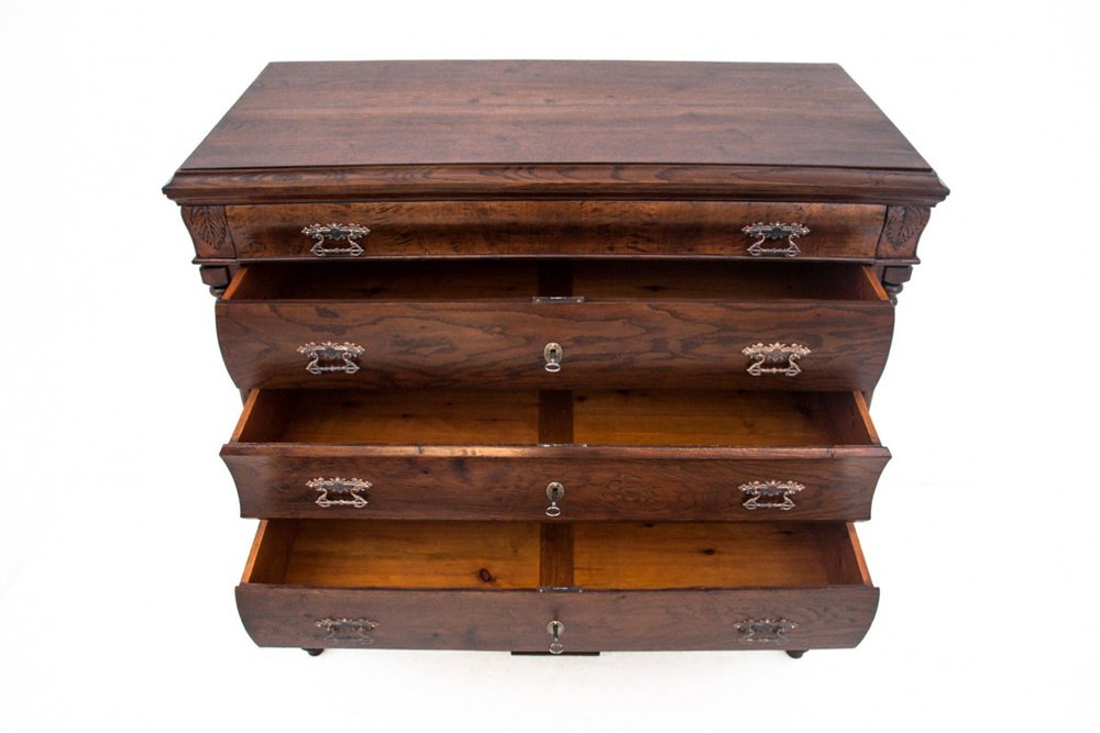 Antique Oak Chest of Drawers, Northern Europe, 1890s for sale at Pamono