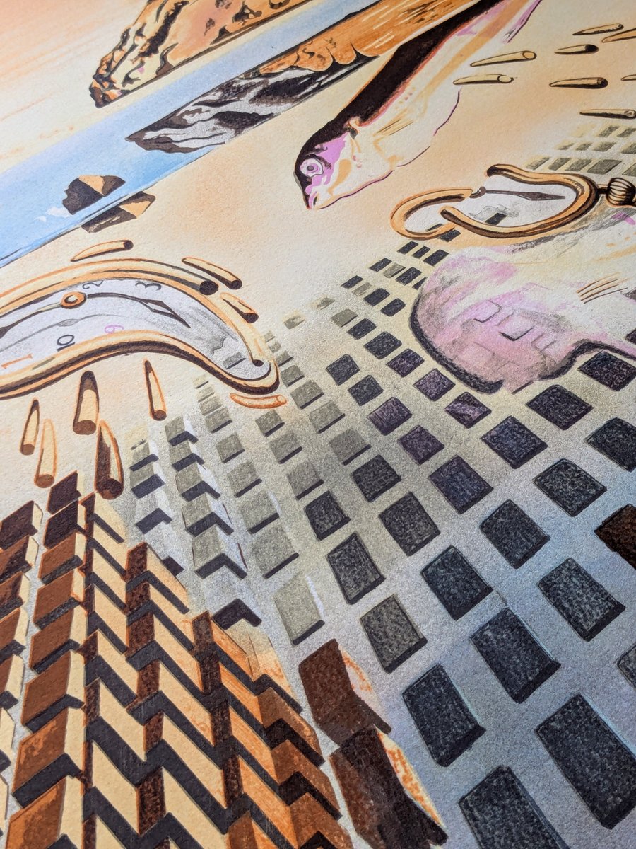 Salvador Dali, Disintegration of the Persistence of Memory (Melting ...