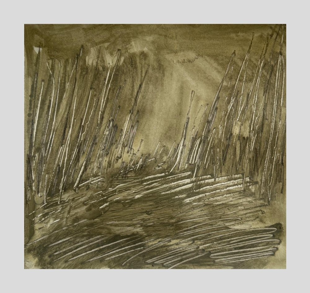 Lile Gasviani, Blizzard I, 2025, Acryl auf Papier bei Pamono kaufen