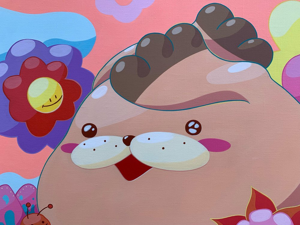 Kim Jandi, Happy Puppy Nanissi 3, 2024, Acrylic on Canvas for sale at ...