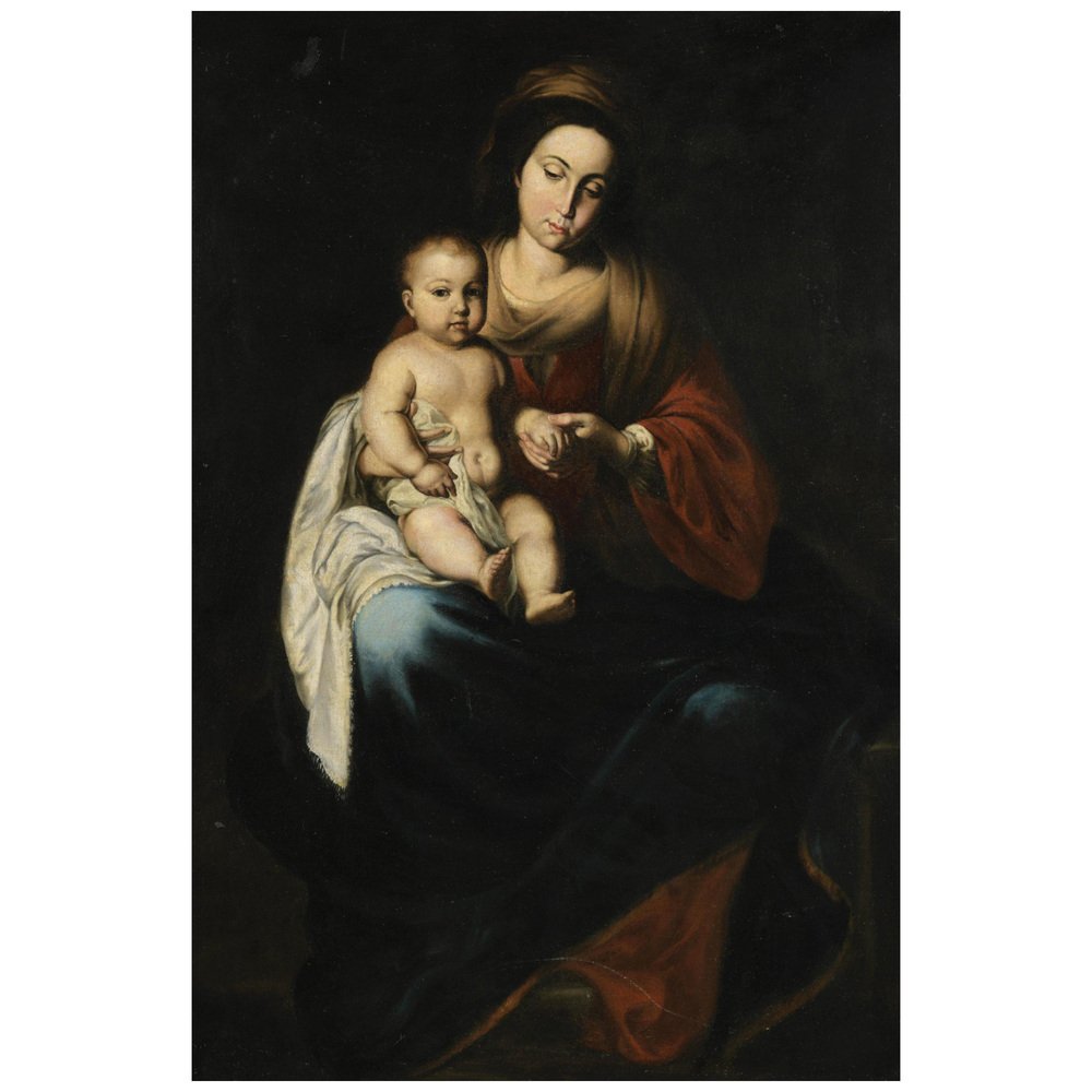Circle of Esteban Murillo, The Virgin and Child, Oil on Canvas for sale ...