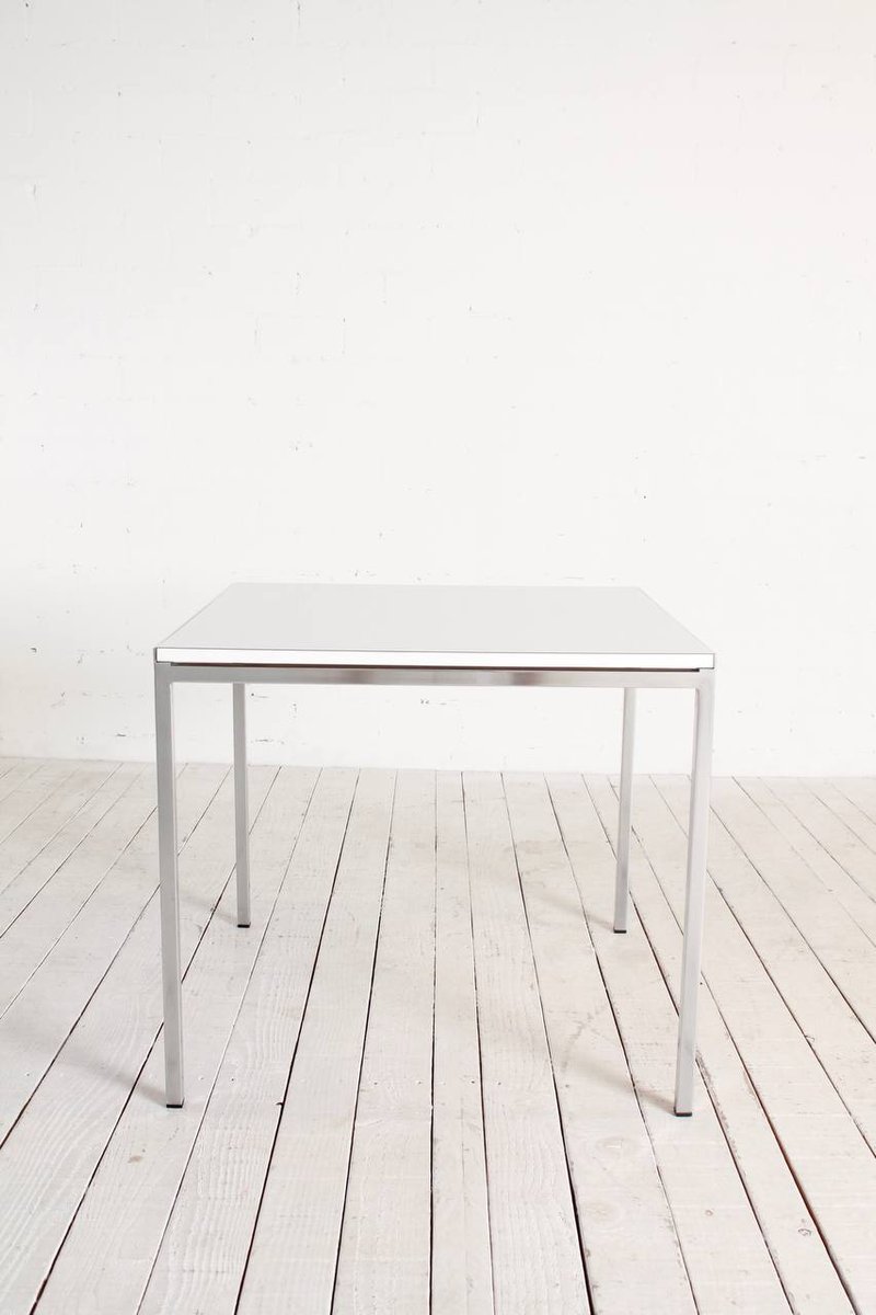 Vintage T-Angle Dining Table in Chrome and Resopal for sale at Pamono