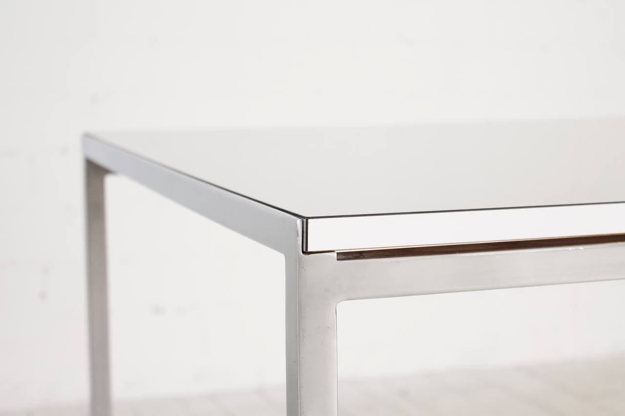 Vintage T-Angle Dining Table in Chrome and Resopal for sale at Pamono