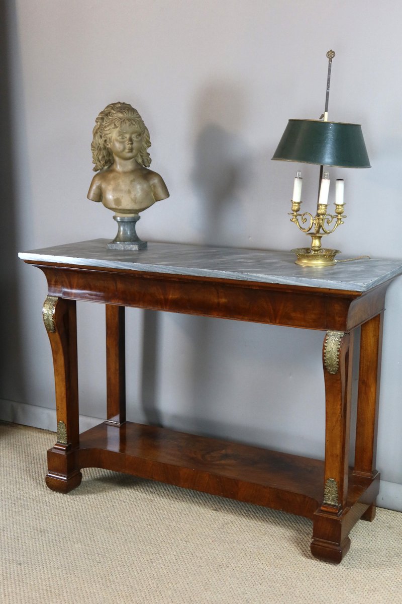 Antique Restoration Walnut Console Table for sale at Pamono