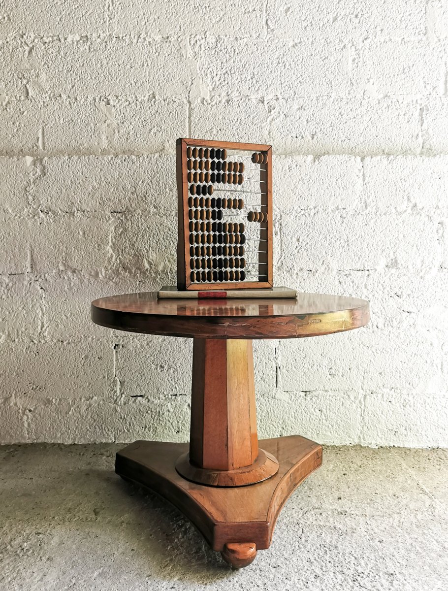 Vintage Abacus in Wood & Metal, 1940s for sale at Pamono