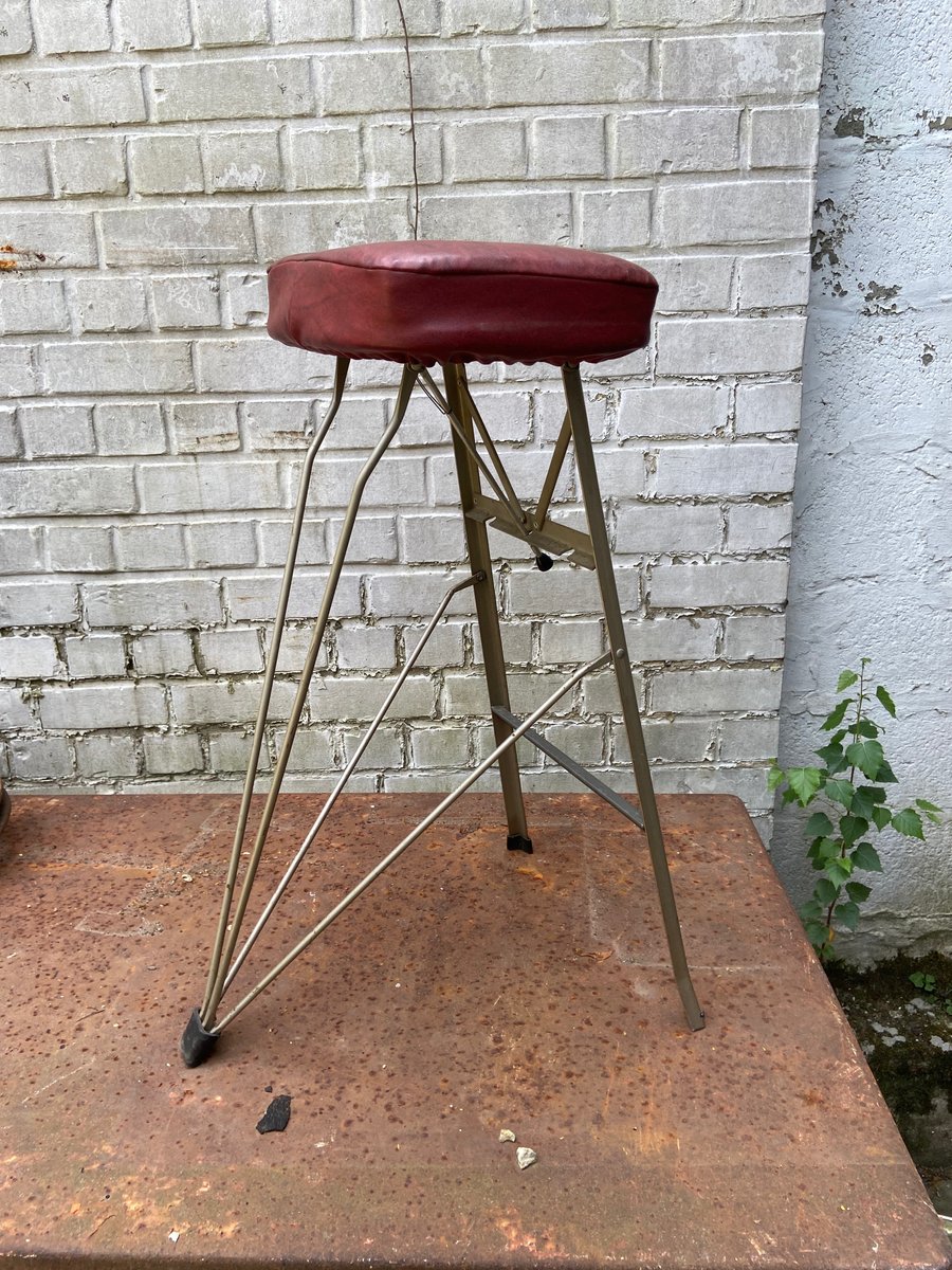 French Dragonfly Stool, 1950s for sale at Pamono